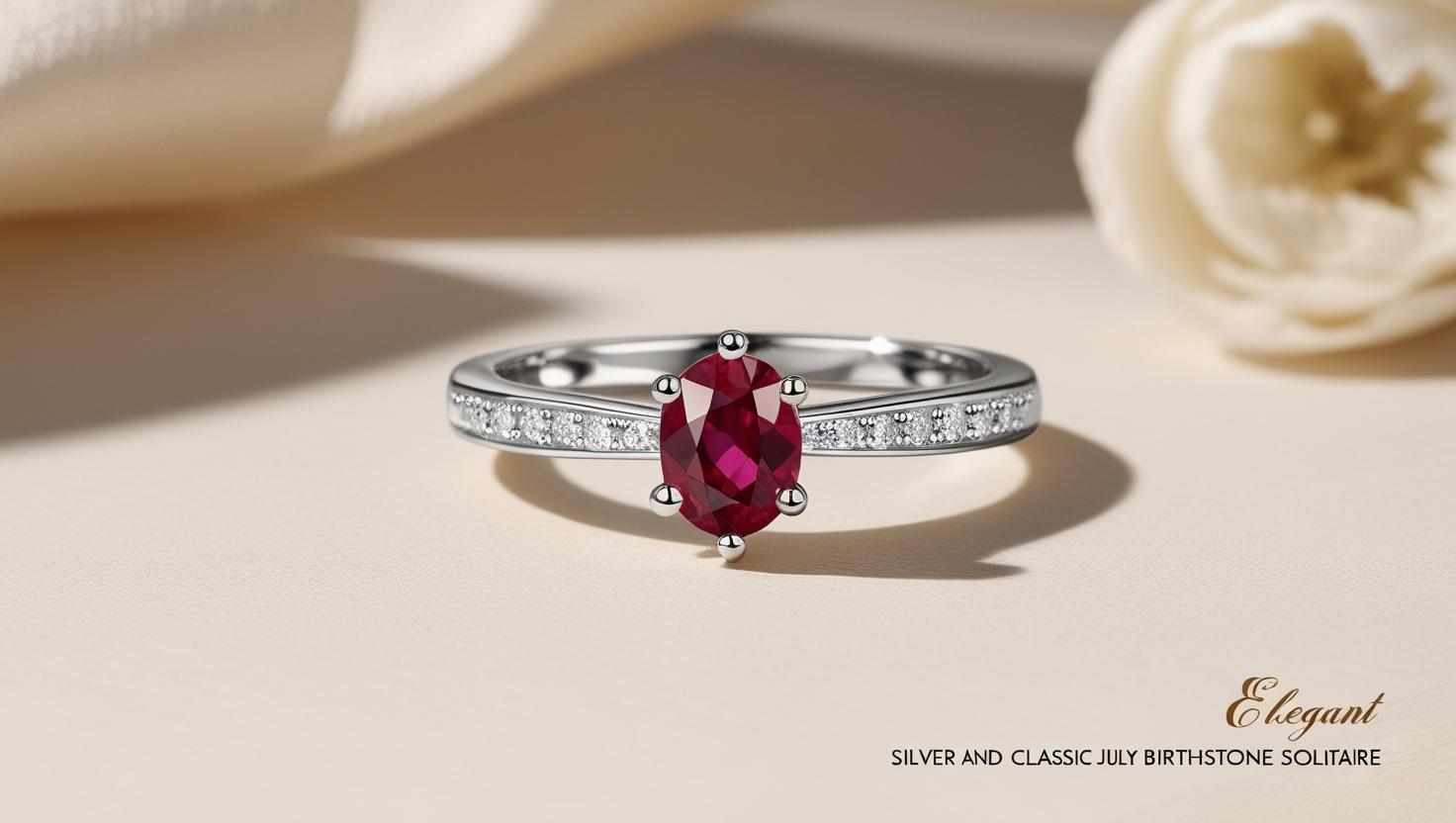 July Birthstone Rings | Genuine Ruby Rings & Engagement Rings | Irosk ...