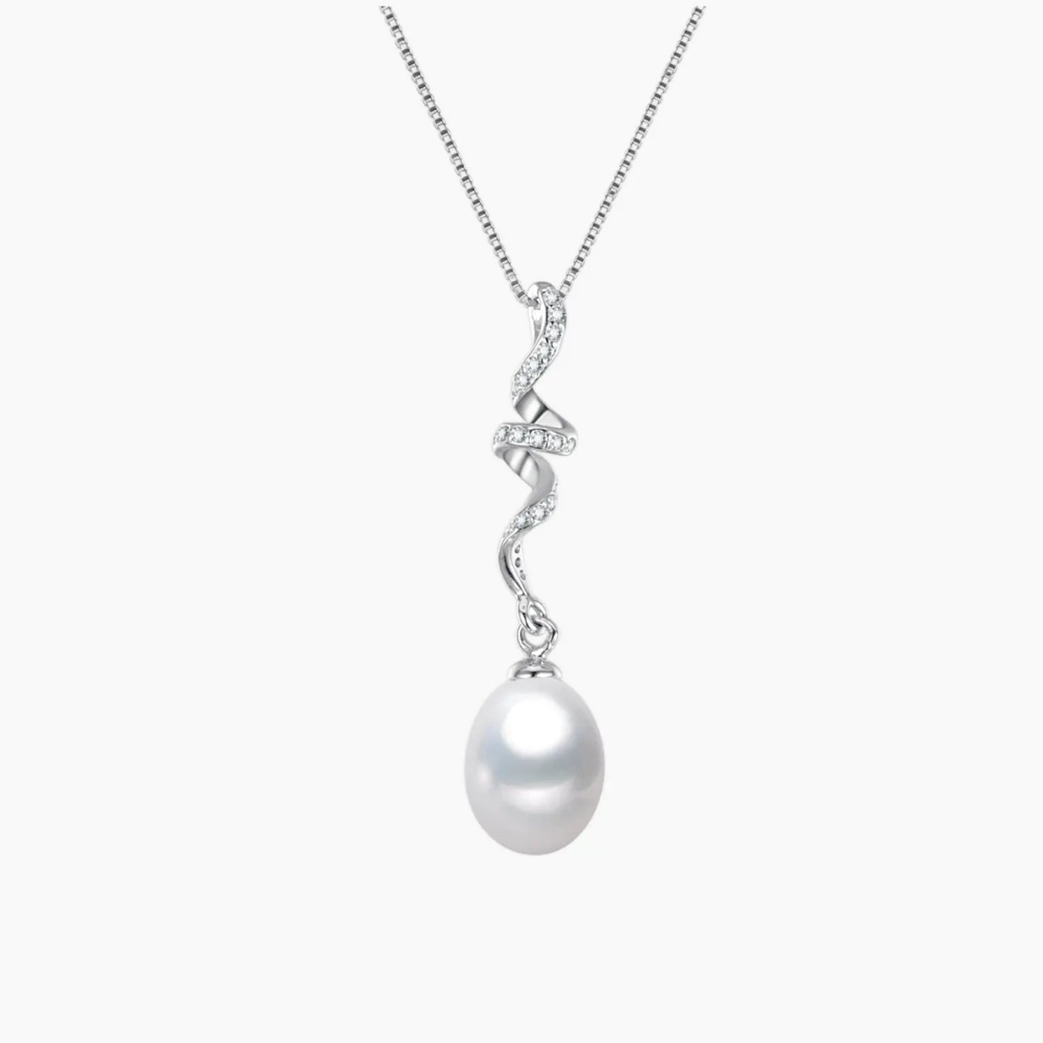 Zoey Pearl Pendant | Sterling Silver Elegance