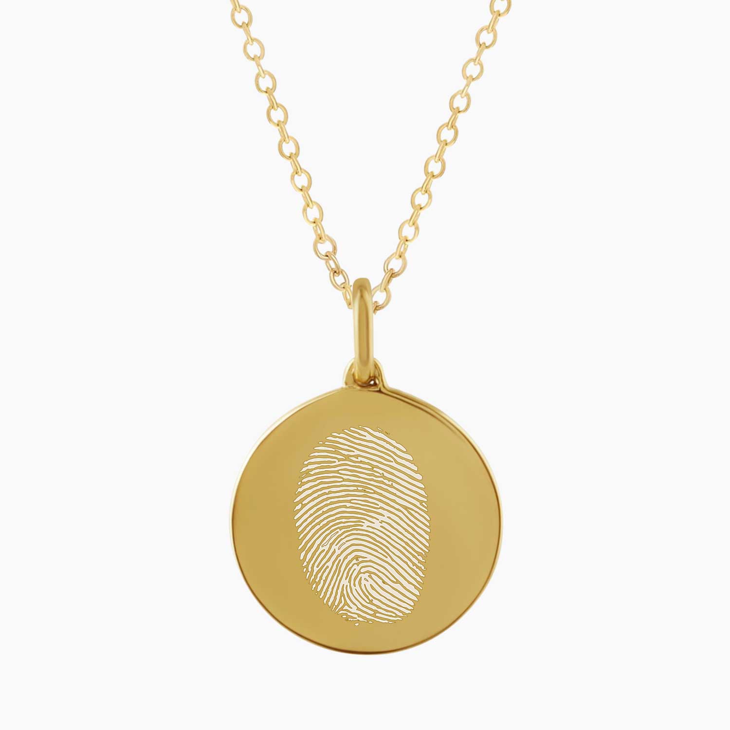 Custom Fingerprint Engraved Necklace | Timeless Memory Keepsake